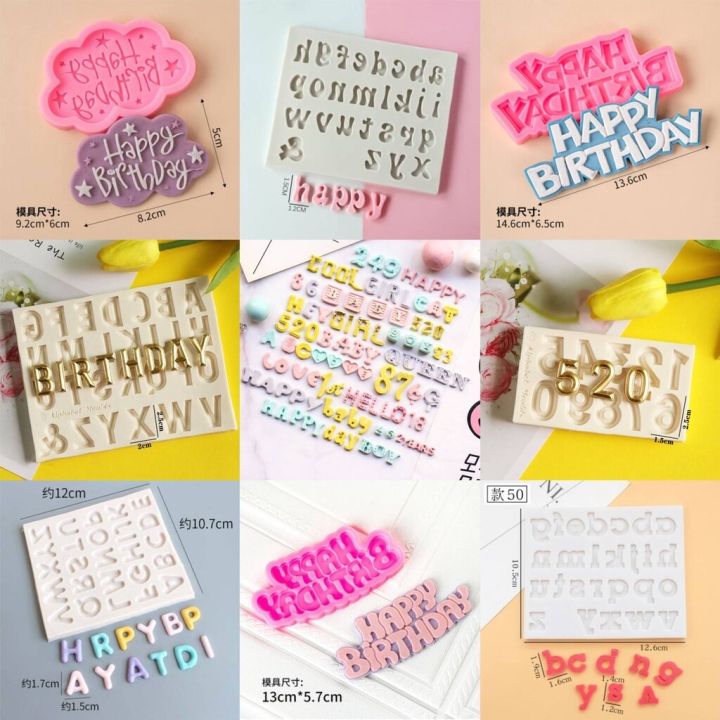 ABC Alphabet Number Numbering Happy Birthday Cake Topper ...