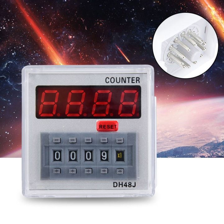Digital Counter Practical DH48J-A LED Counter Transparent Cover for ...