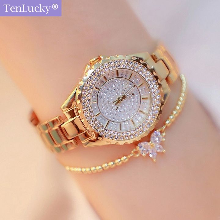 TenLucky Luxury Waterproof Bling Shiny Fine Zircon Quartz Watch and ...