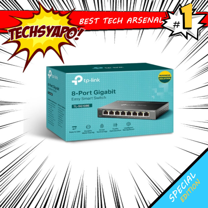 TP-LINK 8-PORT GIGABIT EASY SMART SWITCH | Lazada PH
