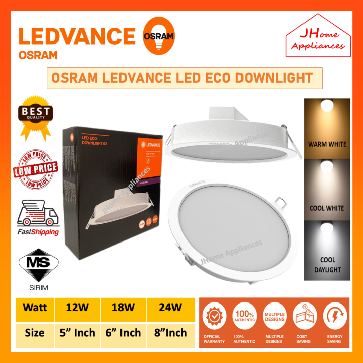 OSRAM LEDVANCE LED ECO DOWNLIGHT G2 12W (5") / 18W (6") / 24W (8") [WARM WHITE / COOL WHITE ...