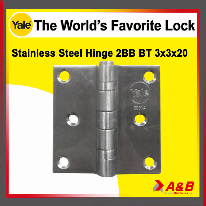 Yale Stainless Steel Hinges 2BB BT 3x3x20 | Lazada PH