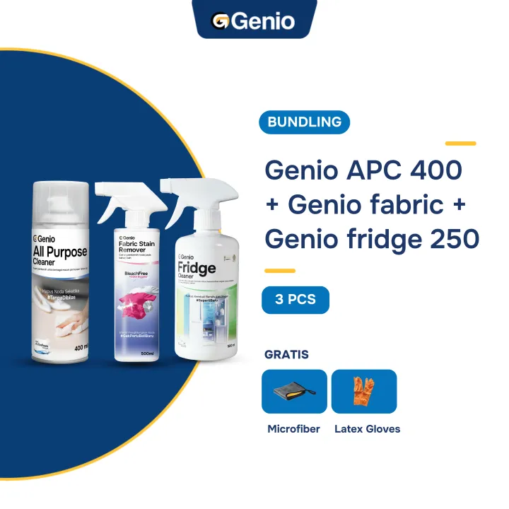 GENIO Paket Bundling - All Purpose Cleaner 400 ml + Genio Fabric Stain ...