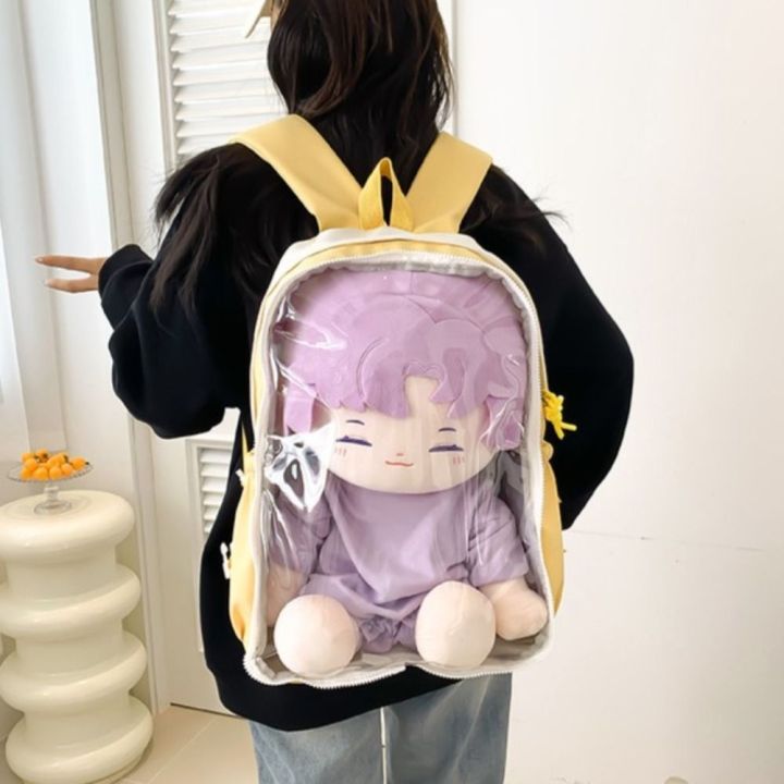 GYYT Sức chứa lớn Túi ITA búp bê 40cm Nylon Cặp sách Ba lô trong suốt ...