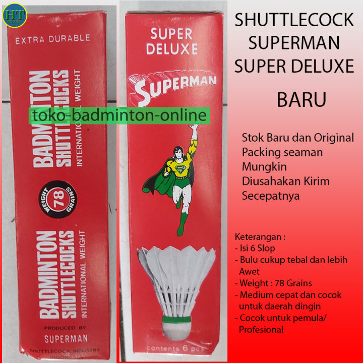 SHUTTLECOCK KOK BADMINTON BULUTANGKIS BULU TANGKIS SUPERMAN SUPER ...