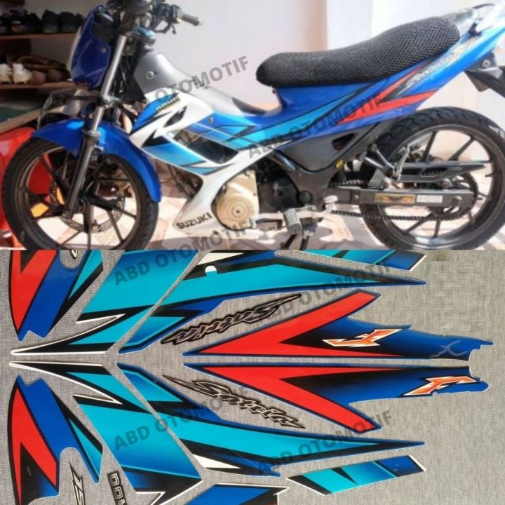 Stiker Sticker Striping satria fu 2007 biru putih Murah | Lazada Indonesia