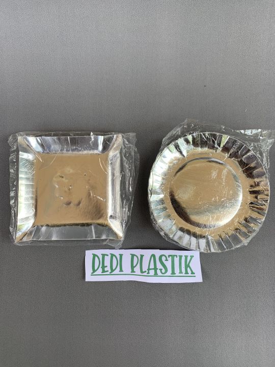 lepek snack bundar dan kotak | piring snack hajatan isi 10 pcs | Lazada ...