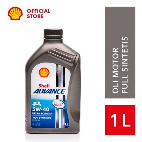 Shell Advance Ultra Scooter 5W-40 1 Liter Oli Nmax PCX Aerox Vespa ...
