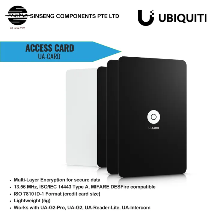 20PCS Ubiquiti Unifi UA Card Access Card for Door Access Intercom ...