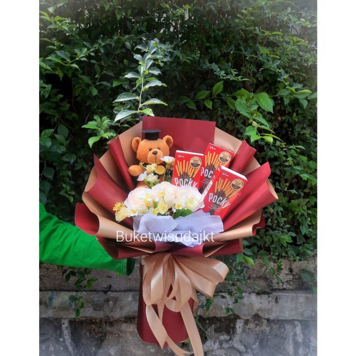 buket pocky/ Snack Bouquet / Bouquet Annive / Birthday Bouquet | Lazada ...