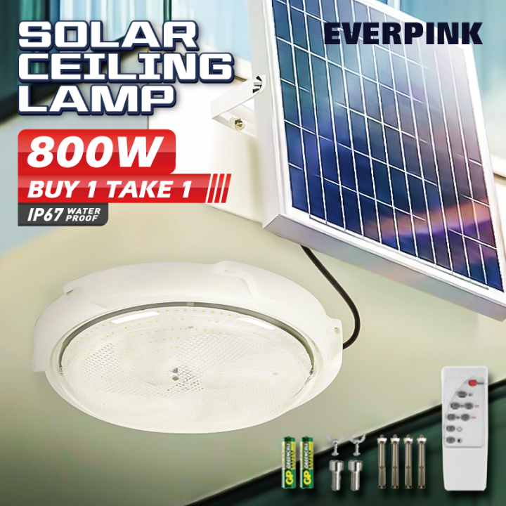 EVERPINK 600W/800W solar ceiling room solar light indoor solar light ...