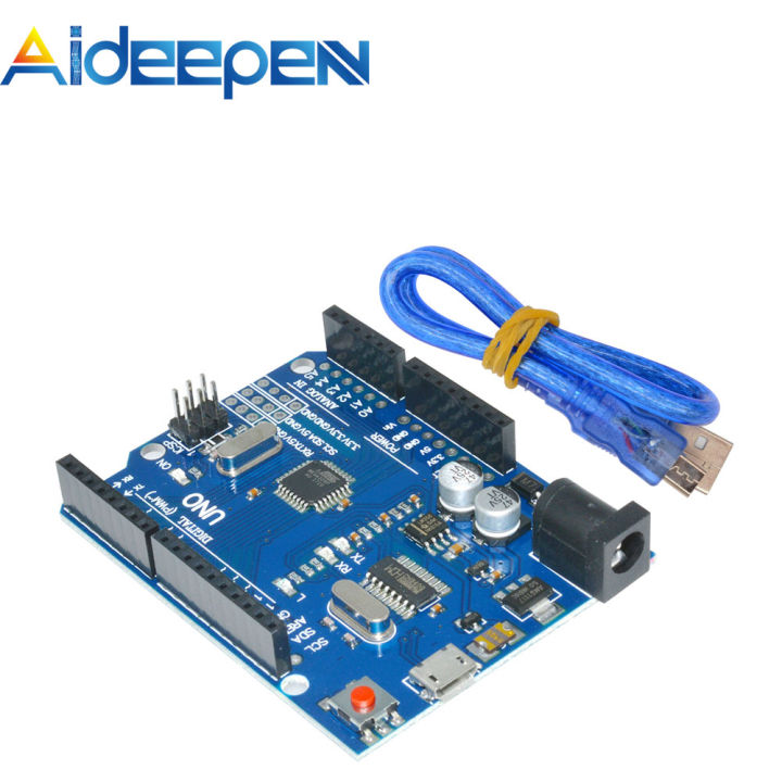 Aideepen UNO R3 ATMEGA328P-16AU CH340G Micro USB With Cable Board For ...