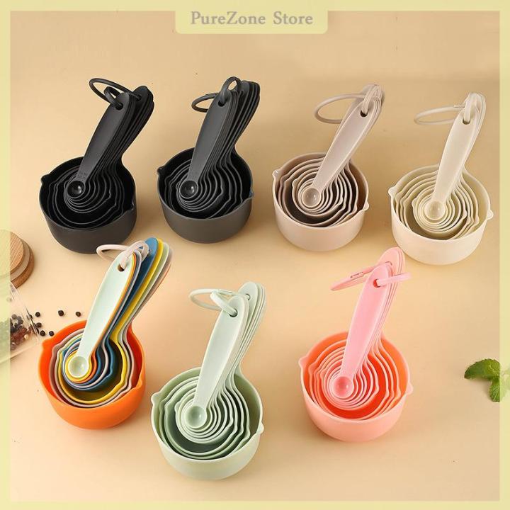 [PureZone] Colorful Measuring Cup Measuring Spoon 5-piece Set With ...