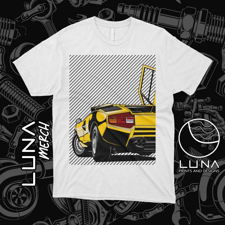 Lambo Countach - Car Shirt Collection - The Luna Merch | Lazada PH