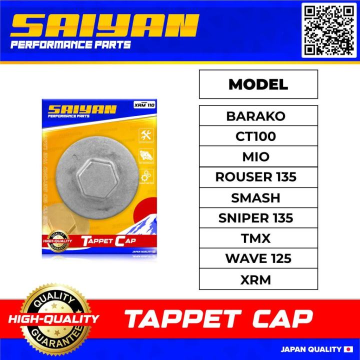 Saiyan TAPPET CAP for Barako Beat Barako FI CG125 Click125 Fi CT100 ...