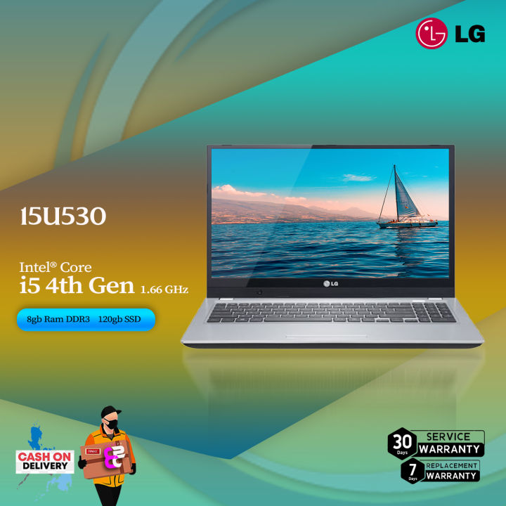 LG 15U530 LAPTOP Intel®Core i5 4th Gen | 8gb Ram | 120gb SSD |〖REFURBISHED〗 | Lazada PH