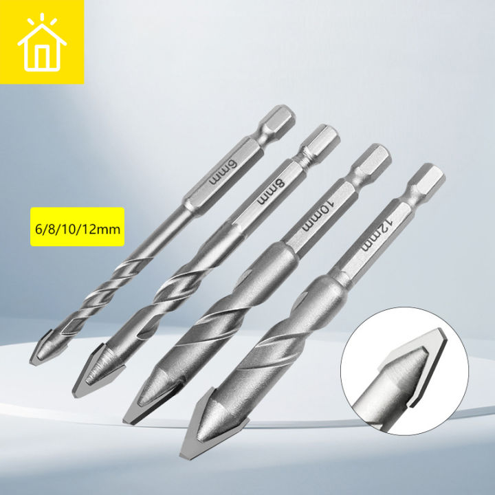 Multi purpose hexagonal handle drill 6mm/8mm/10mm/12mm ultra hard eccentric drill | Lazada.co.th