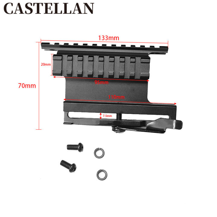Ak47 Guide Rail Ak74 Saiga Oblique Bracket Ak47 Bracket Side Mount Rail ...