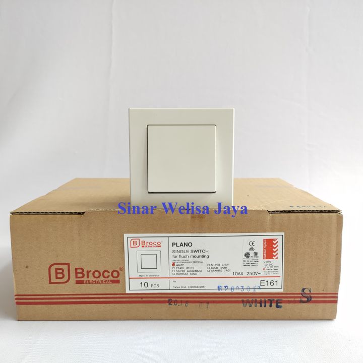 Plano Broco Saklar Engkel Tunggal - Putih | Lazada Indonesia