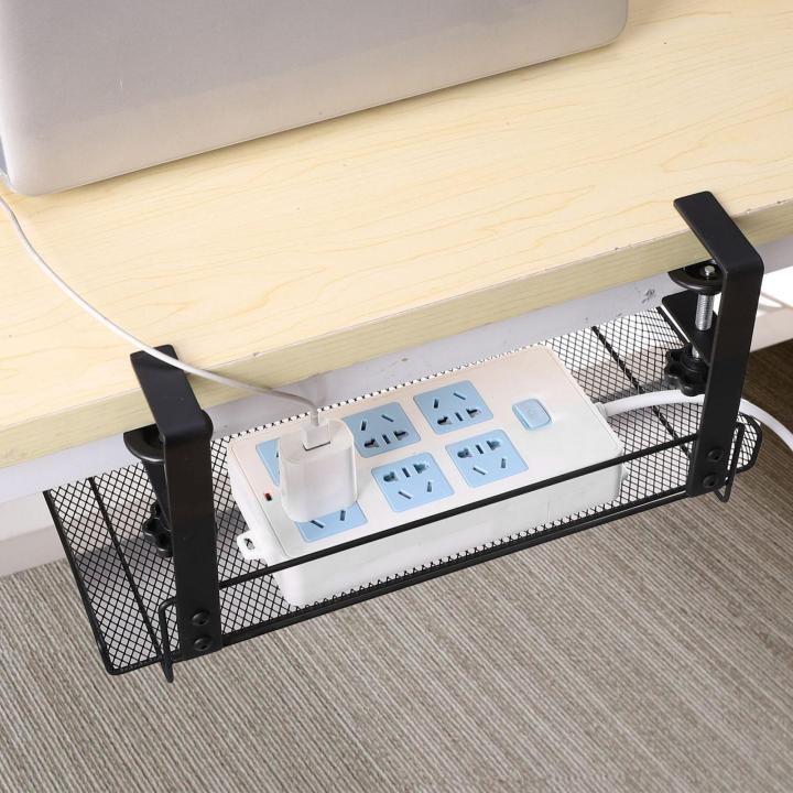 acituna under Desk Cable Management Tray Metal Desk Wire Management No ...