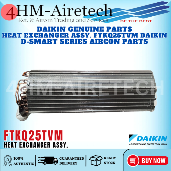 4HM DAIKIN GENUINE PARTS HEAT EXCHANGER ASSY. INDOOR COIL FTKQ25TVM ...