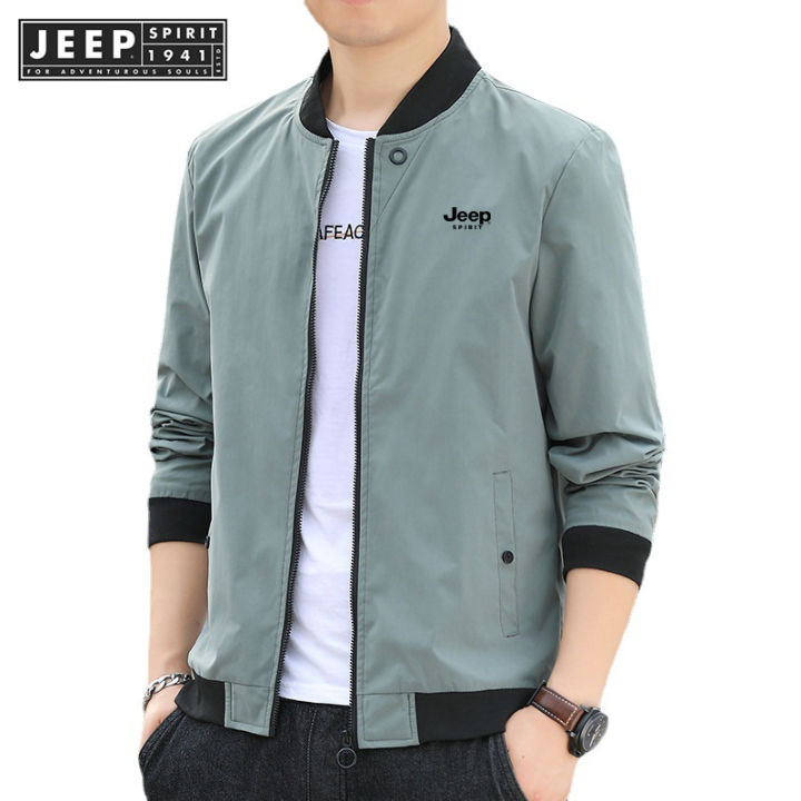 JEEP SPIRIT 1941 ESTD Men's New Fashion Jacker Casual Light Jacket ...