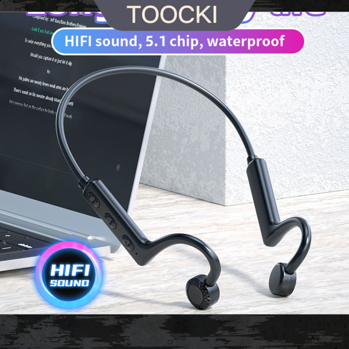 Toocki Air Conduction KS19 Wireless Bluetooth Headphones Sport TWS ...