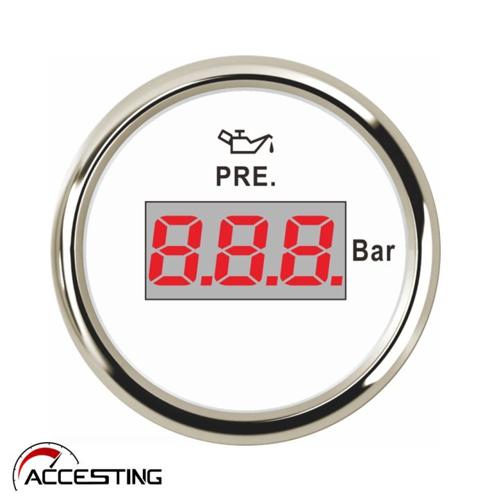 52mm Marine Car Digital Oil Pressure Gauge | Lazada PH