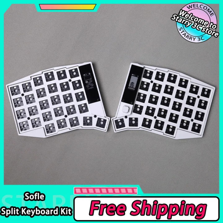 Sofle Split Keyboard Kit Dual Mode Bluetooth Wire Wireless Split ...