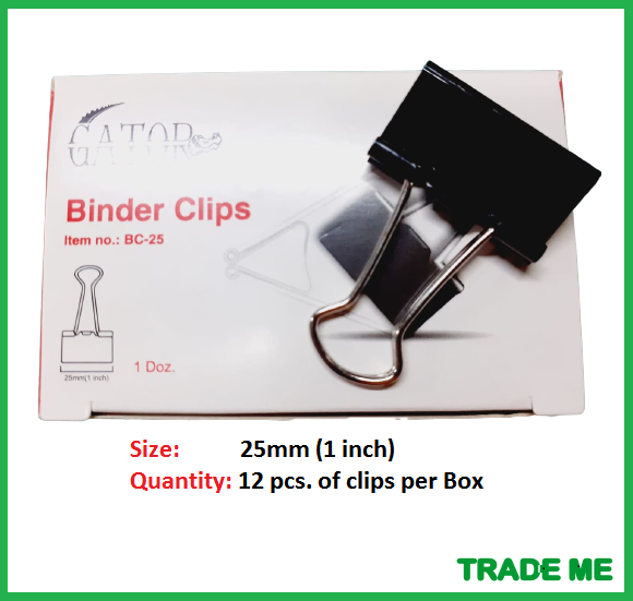 Binder Clip Black (12 pcs. of clips per Box) | Lazada PH