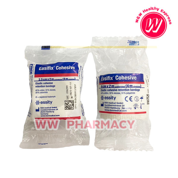 Easifix Cohesive Bandage อีซิฟิกซ์ เทปผ้าพันแผลยืดหยุ่นชนิดยึดติดในตัว ...