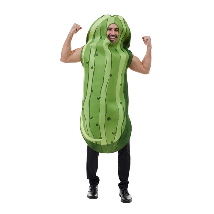 christmas Funny Green Cucumbers Vegetable Halloween Pickle Costume Easy ...