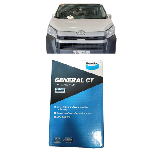 Brake Pads Front Bendix DB2525/DB2396 for Toyota HiAce 2.8 2019 to 2021 ...