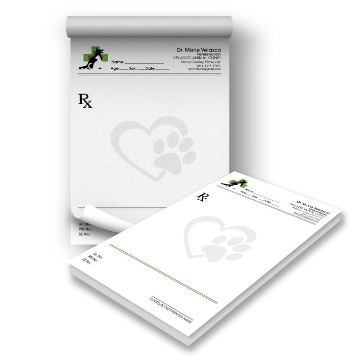 FTLP | Personalized Prescription Pad | Design for Veterenacian | Lazada PH