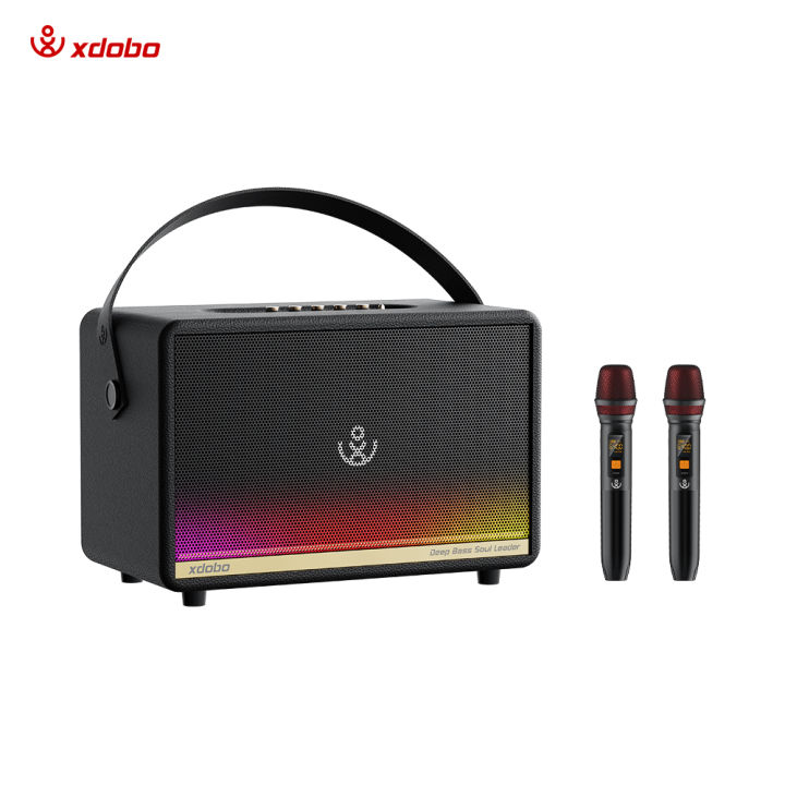 XDOBO Mirage Max Bluetooth Speakers Deep Bass Soul Leader with 2 Mics ...