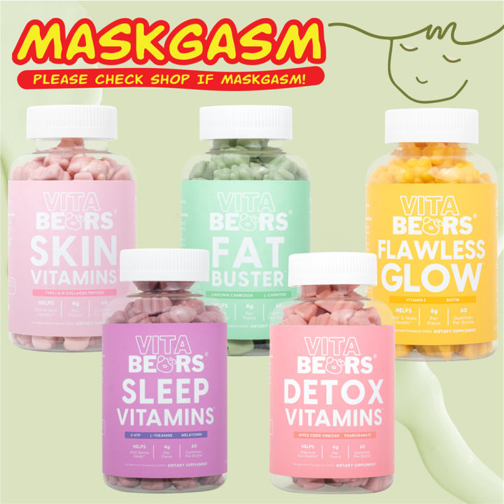 VITABEARS CHEWABLE VITAMIN GUMMIES - Vita Bear Detox, Fat Buster ...