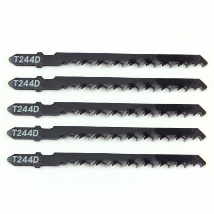 5ชิ้น T244D HCS T-Shank โค้งจิ๊กซอว์ใบมีดสำหรับไม้ตัดอย่างรวดเร็ว100 ...