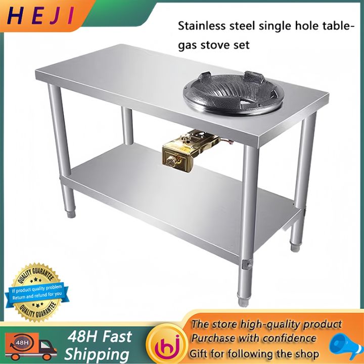 COD commercial table stove liquefied gas stove Stainless table Single ...