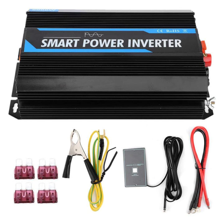 6000W Inv-erter Pure Sine Wa-ve Power Inverter 12V DC 220V AC Peak ...