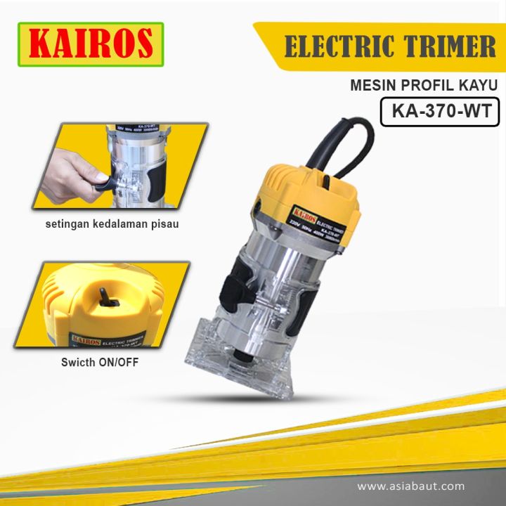 KAIROS Tool Mesin Profil Kayu Trimmer Router/Tool Mesin Profil Kayu ...