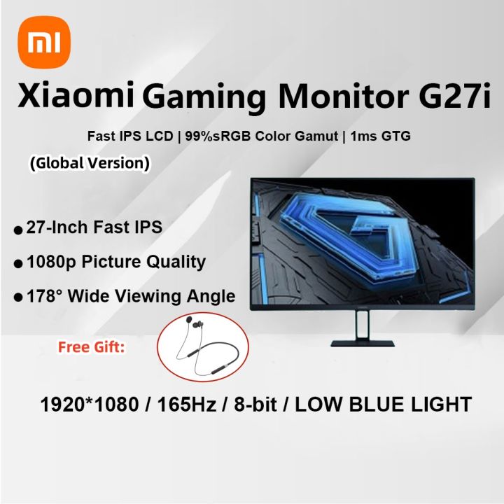 Xiaomi Gaming Monitor G27i EU Global Version 27 Inch 165Hz Refresh Rate ...