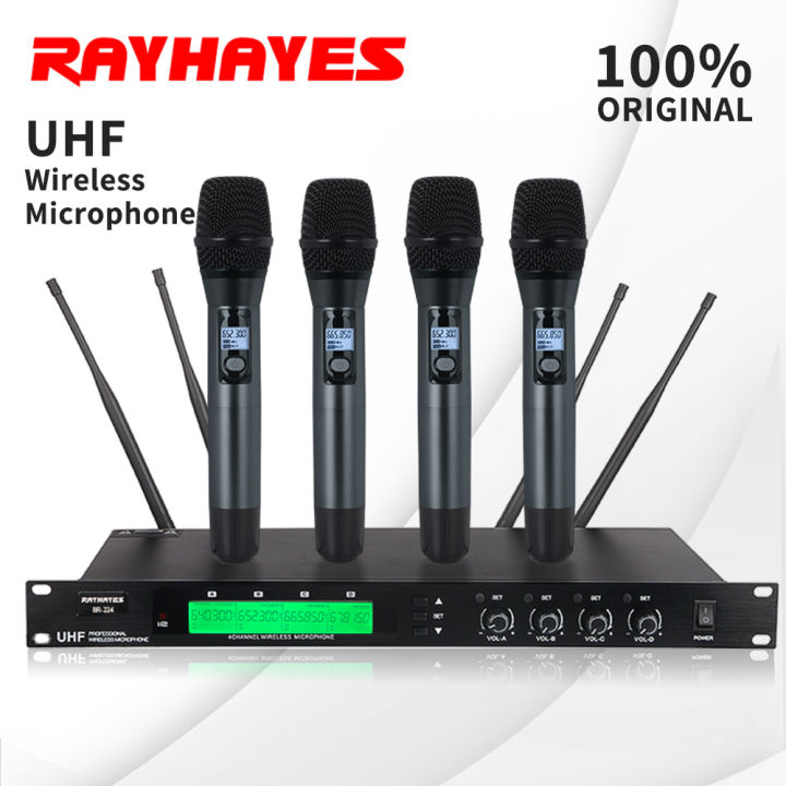 RAYHAYES Wireless Microphone with Bluetooth Reverb and Volume ...