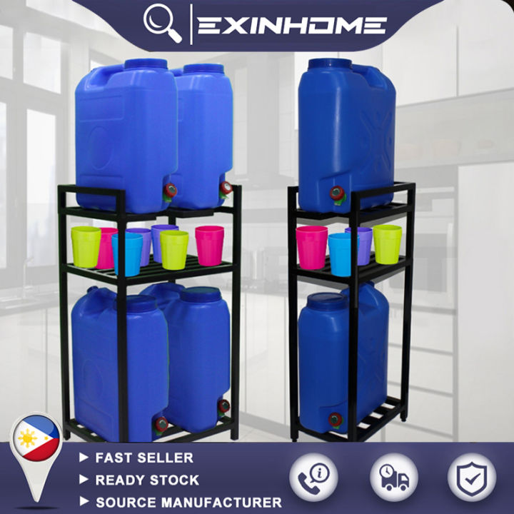 EXINHOME 3 Layer All Metals Water Rack Water Gallon Rack | Lazada PH