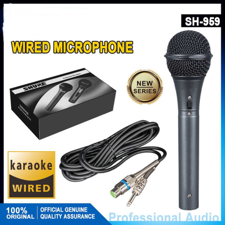 100% Original Meet SH-959 Profesional Dynamic Microphone | Lazada PH
