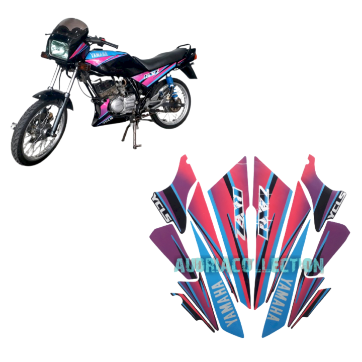 Sticker Striping Motor Yamaha Rxz 1997 Biru | Lazada Indonesia