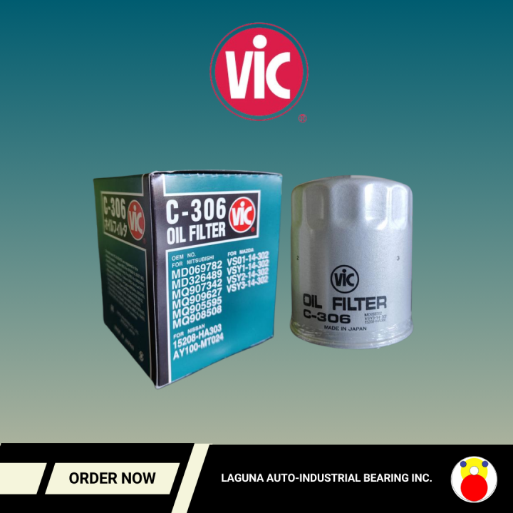 VIC Oil Filter C-306 for MITSUBISHI MONTERO/STRADA/PAJERO/L300/L200 ...