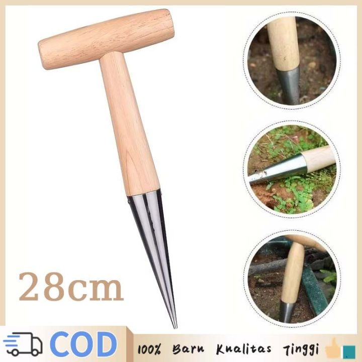 28CM Alat Menanam Benih Alat Penanaman Tanaman Stainless Alat Cangkok ...