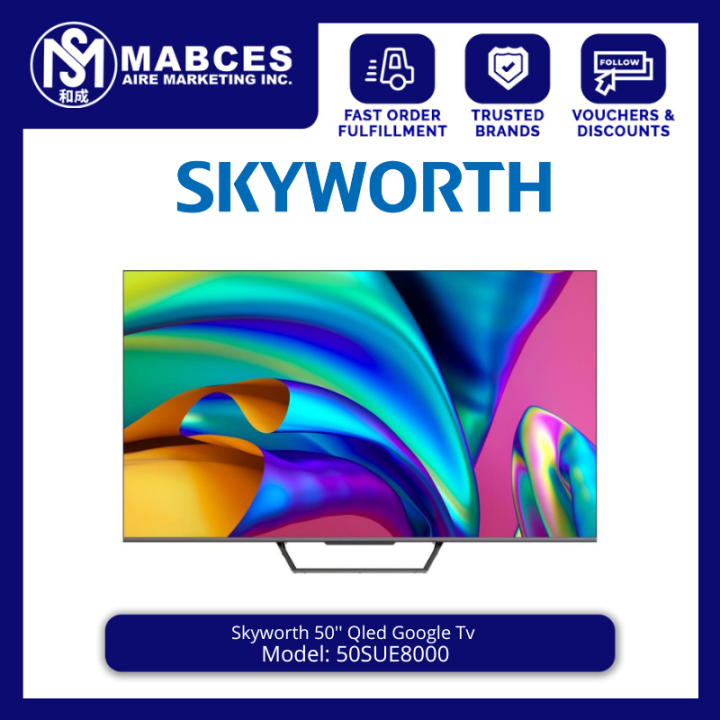 Skyworth 50'' Qled Google Tv 50SUE8000 | Lazada PH