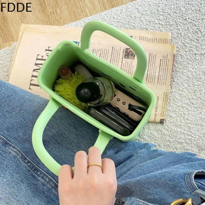 FDDE กันน้ำกันน้ำได้ กระเป๋าถือลายการ์ตูน งานทำมือ มินิมินิ ถุงติดหลุม ...