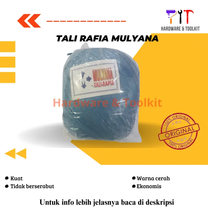 Tali Rafia Mulyana Warna Merah Kuning Hijau Biru Putih | Lazada Indonesia